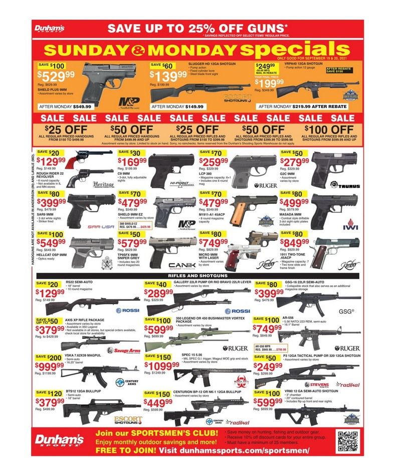Dunham's Sports Weekly Ad Sep 18 – Sep 23, 2021