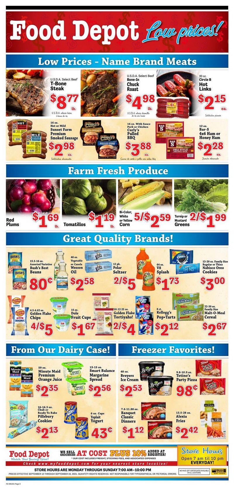 Food Depot Weekly Ad Sep 13 – Sep 19, 2021
