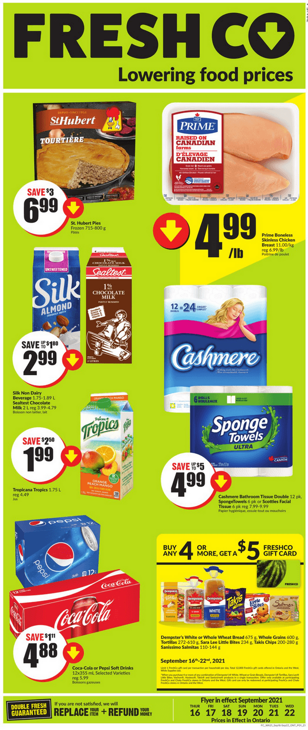 FreshCo Weekly Ad Sep 16 – Sep 22, 2021