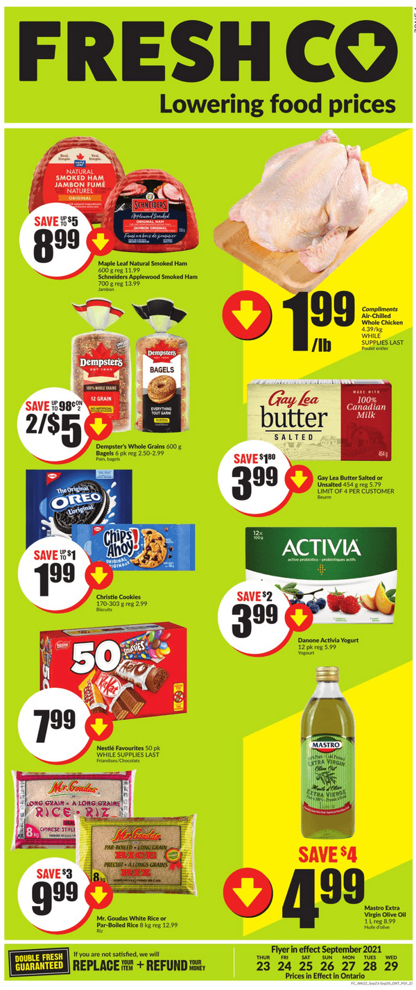 FreshCo Weekly Ad Sep 23 – Sep 29, 2021