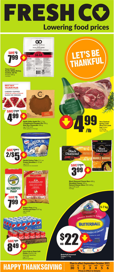 FreshCo Weekly Ad Sep 30 – Oct 06, 2021