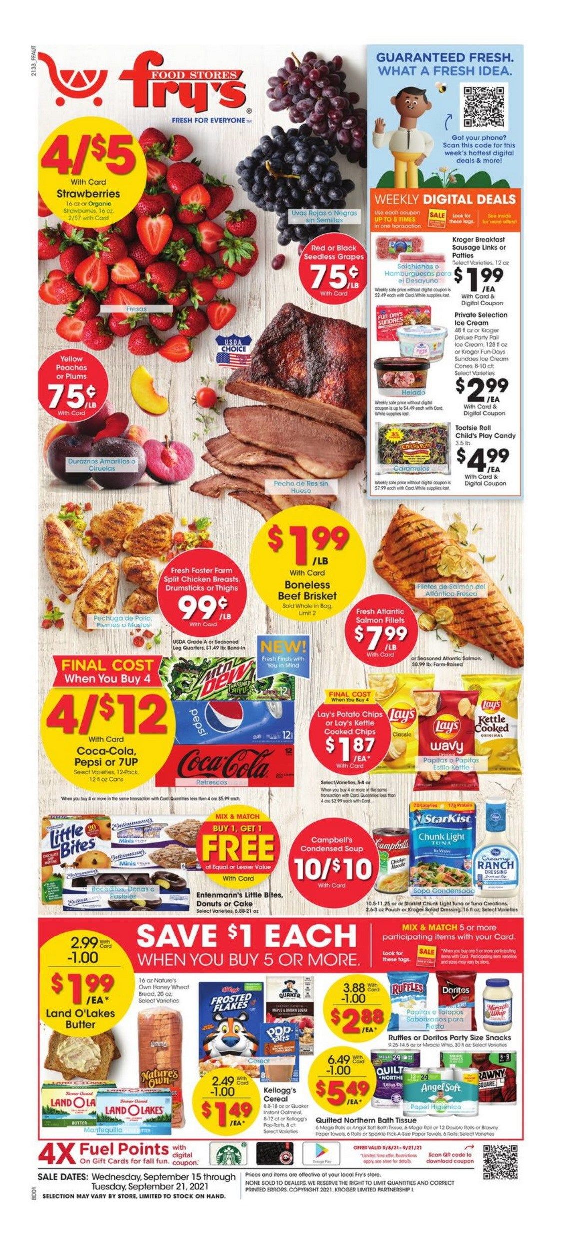 Fry's Food Weekly Ad Sep 15 – Sep 21, 2021