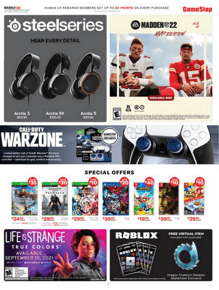 GameStop Weekly Ad Sep 05 – Sep 11, 2021