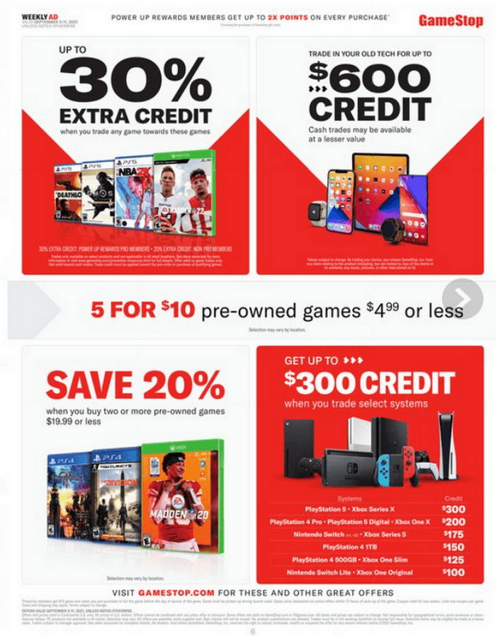 GameStop Weekly Ad Sep 05 – Sep 11, 2021