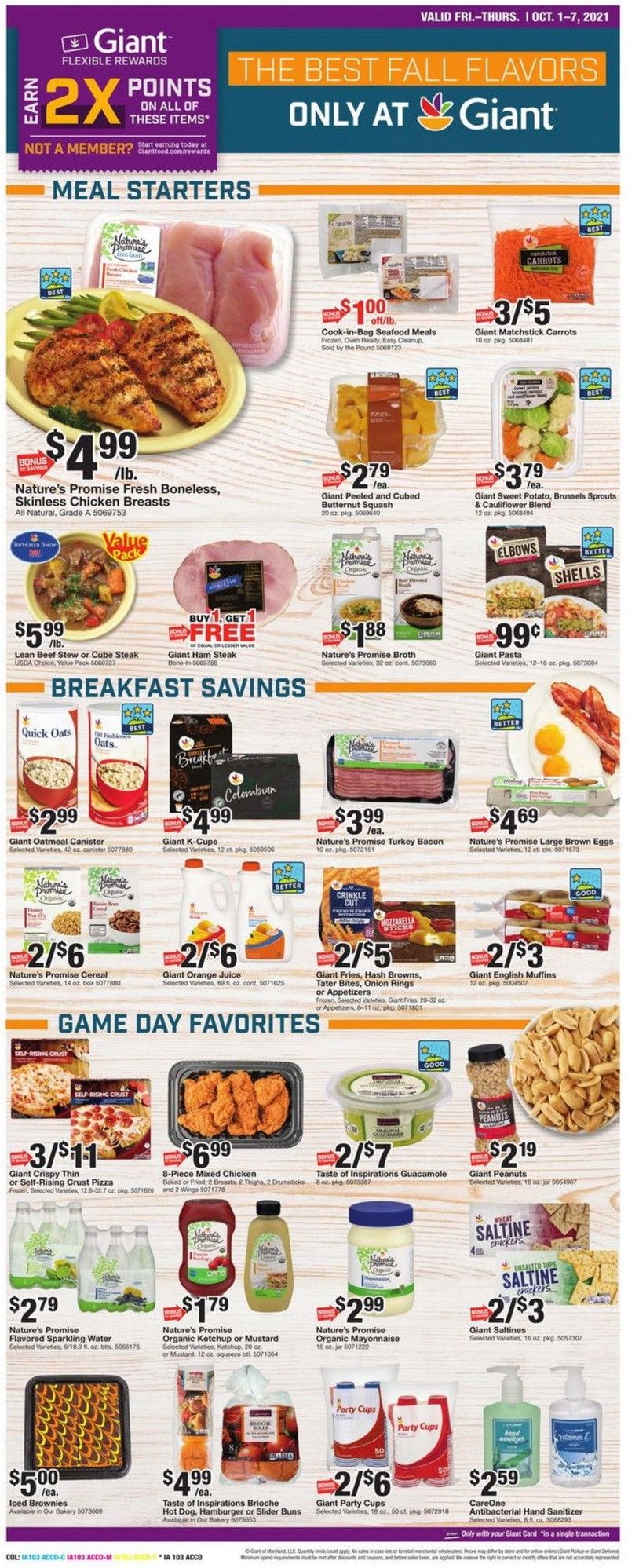 Giant Food Weekly Ad Oct 01 – Oct 07, 2021