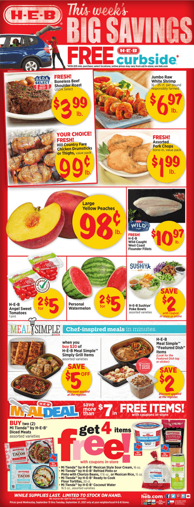 HEB Weekly Ad Sep 15 – Sep 21, 2021