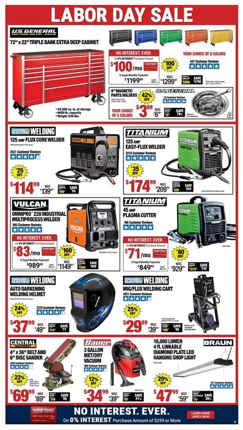 Harbor Freight Labor Day Sale Aug 30 – Sep 06, 2021