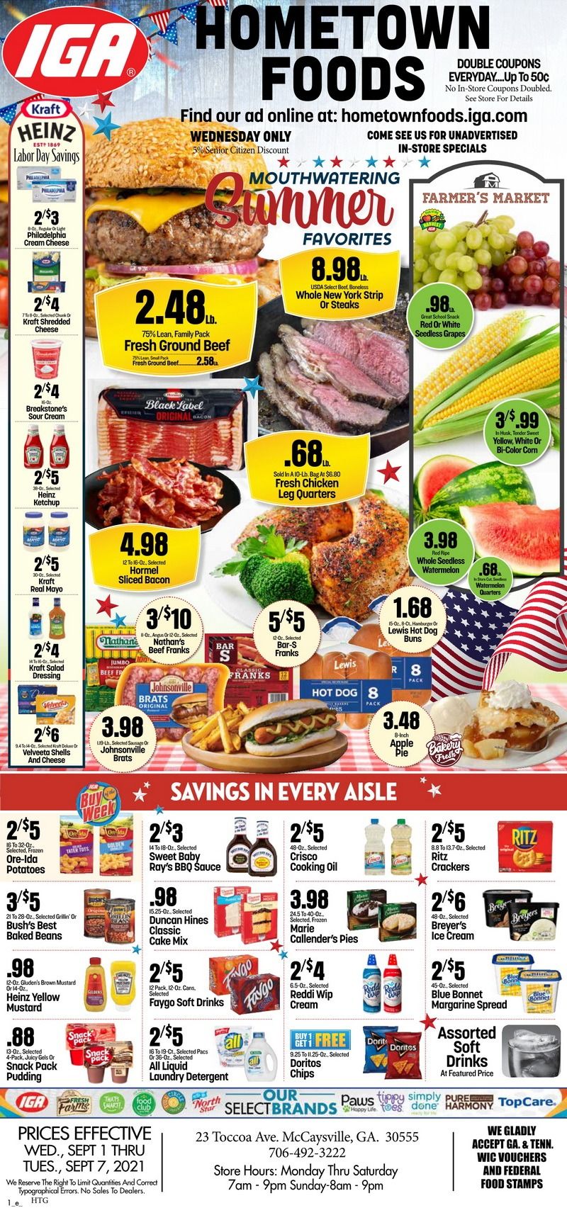 IGA Weekly Ad Sep 01 – Sep 07, 2021