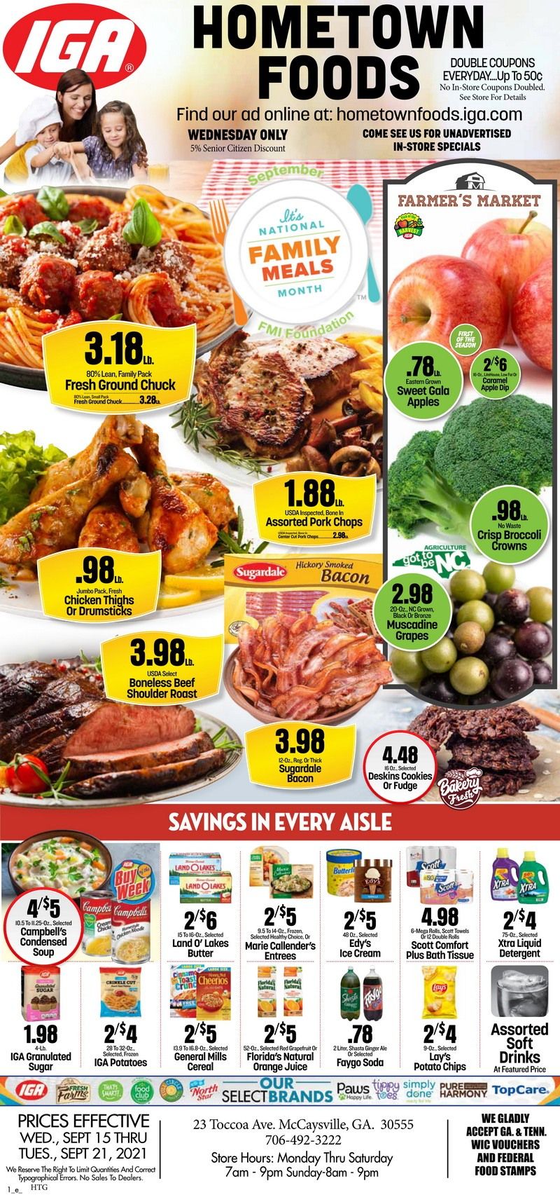 IGA Weekly Ad Sep 15 – Sep 21, 2021