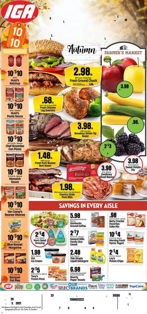 IGA Weekly Ad Sep 29 – Oct 05, 2021