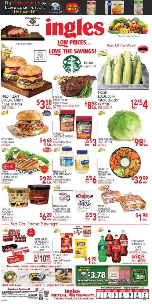 Ingles Weekly Ad Sep 01 – Sep 07, 2021