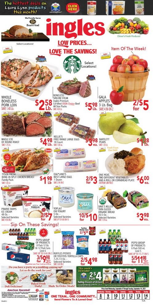 Ingles Weekly Ad Sep 08 – Sep 14, 2021