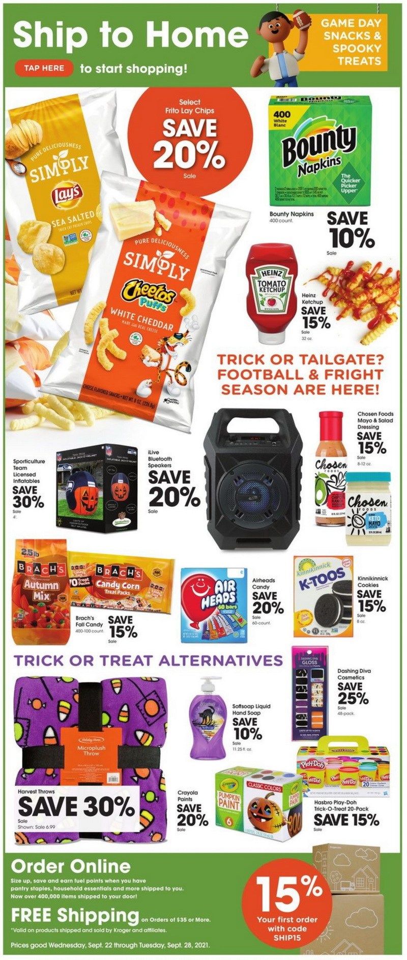 Kroger Weekly Ad Sep 22 – Sep 28, 2021 (Halloween Promotion Included)