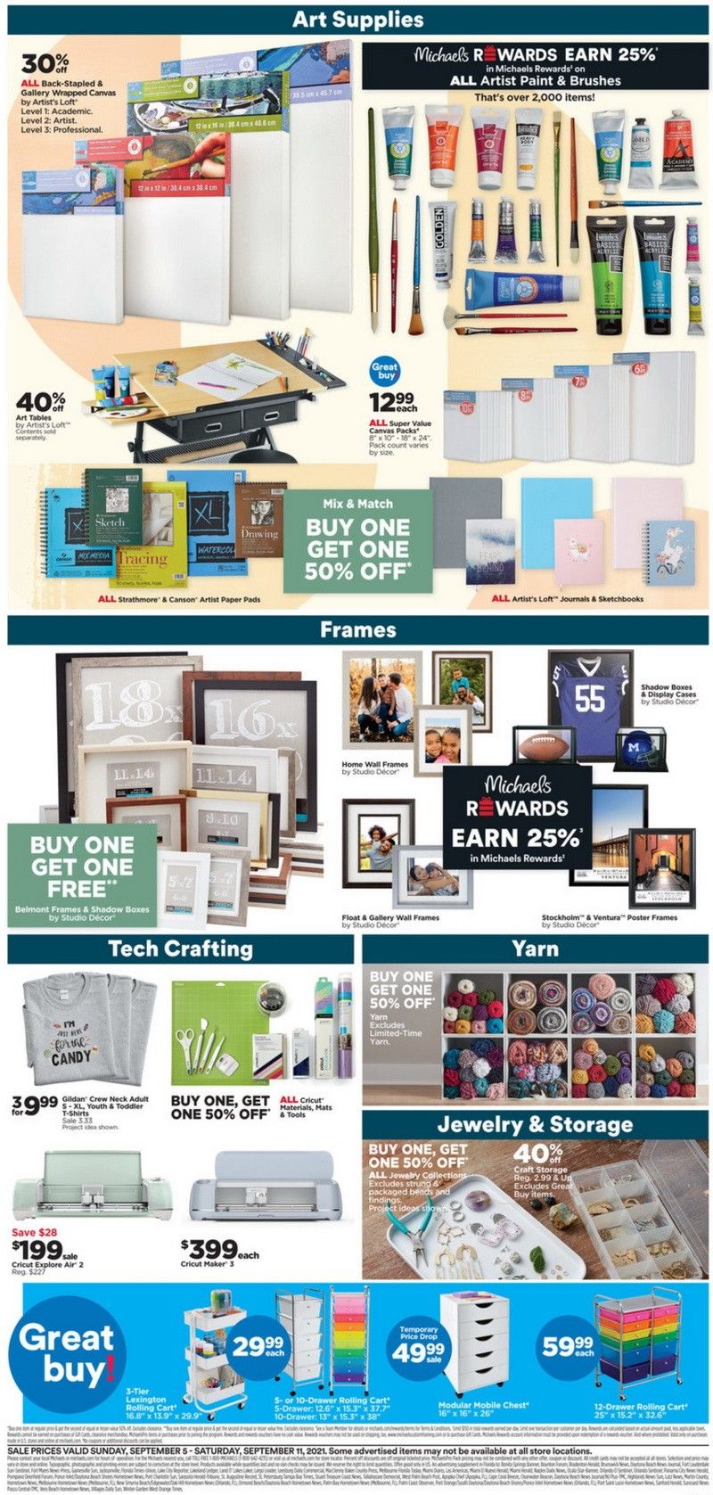 Michaels Weekly Ad Sep 05 – Sep 11, 2021