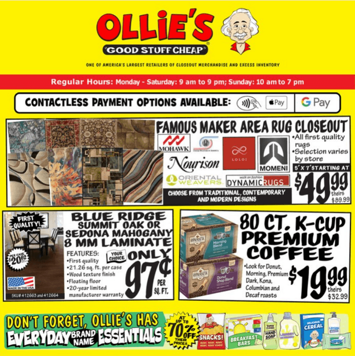 Ollie's Weekly Ad Sep 09 – Sep 15, 2021