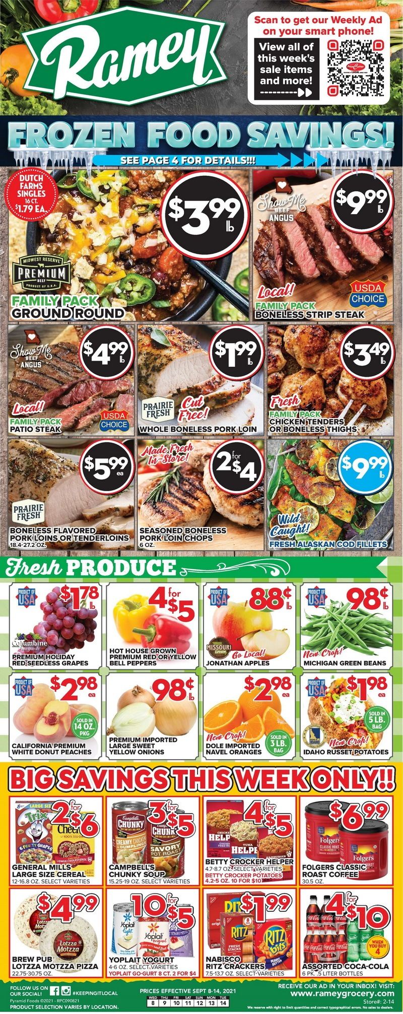 Price Cutter Weekly Ad Sep 08 – Sep 14, 2021