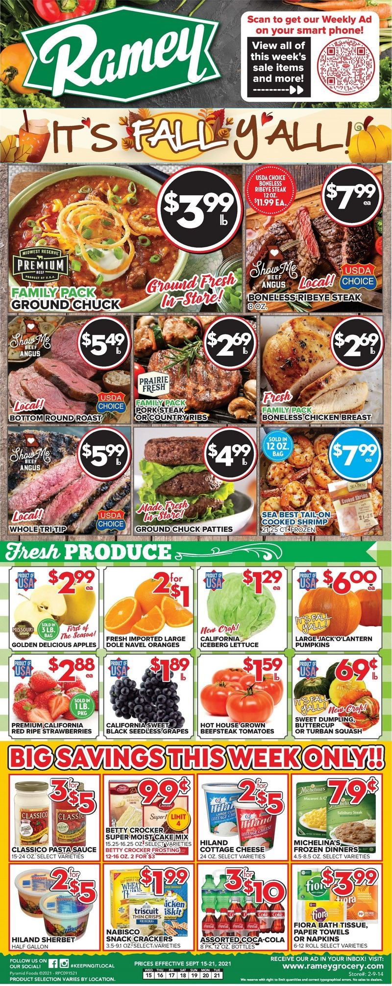 Price Cutter Weekly Ad Sep 15 – Sep 21, 2021