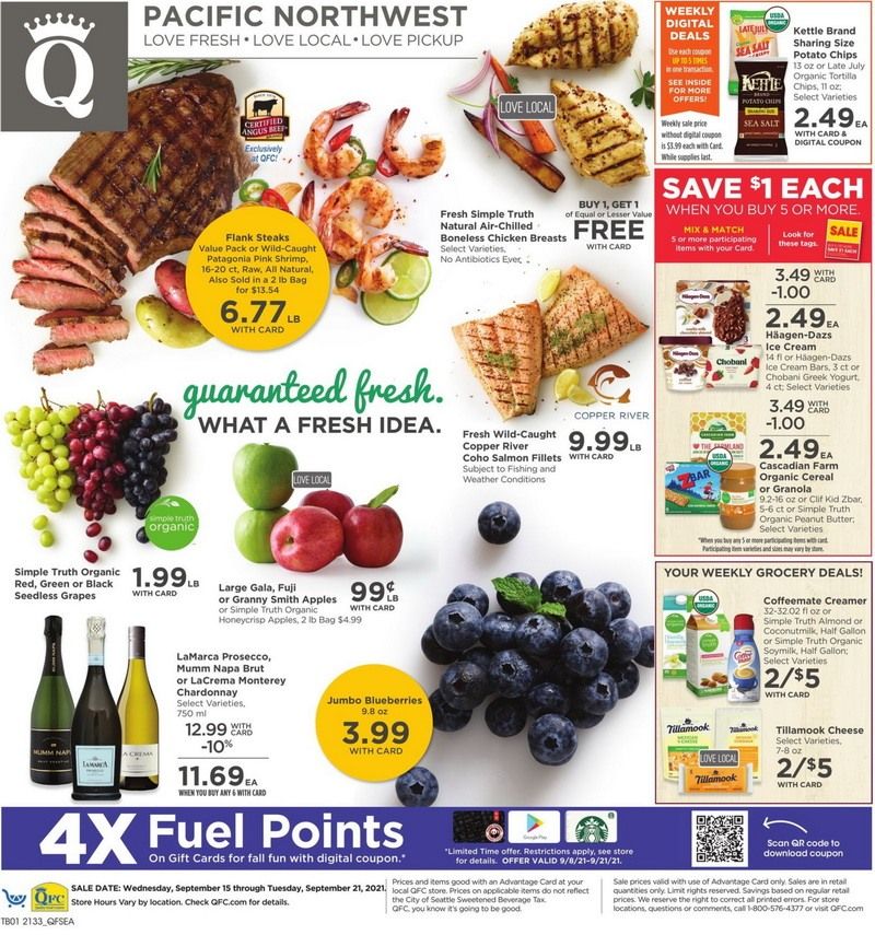 QFC Weekly Ad Sep 15 – Sep 21, 2021