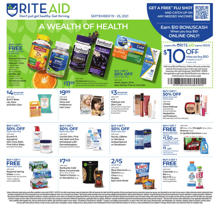 Rite Aid Weekly Ad Sep 19 – Sep 25, 2021 (Halloween Promotion Included)