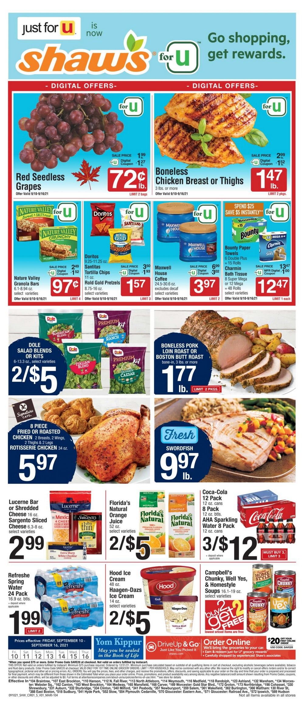 Shaw's Weekly Ad Sep 10 – Sep 16, 2021