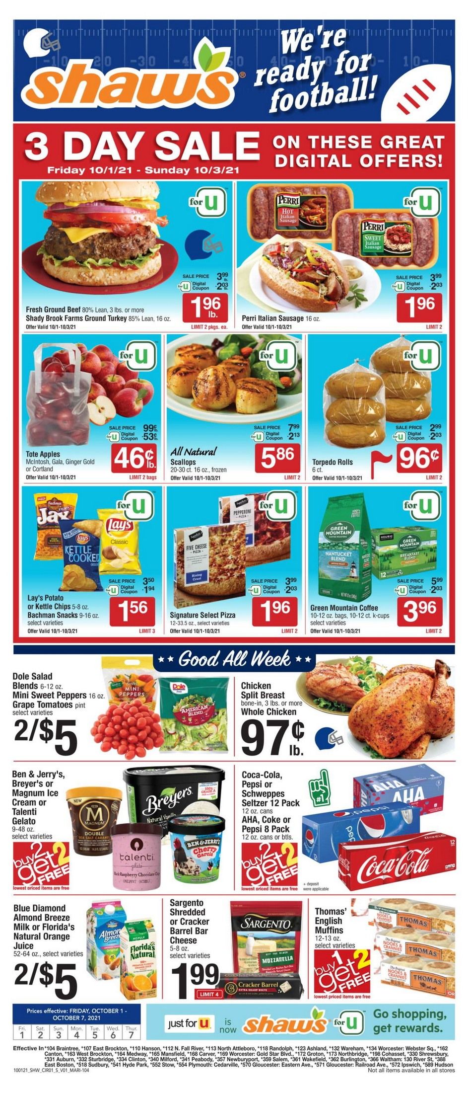 Shaw's Weekly Ad Oct 01 – Oct 07, 2021