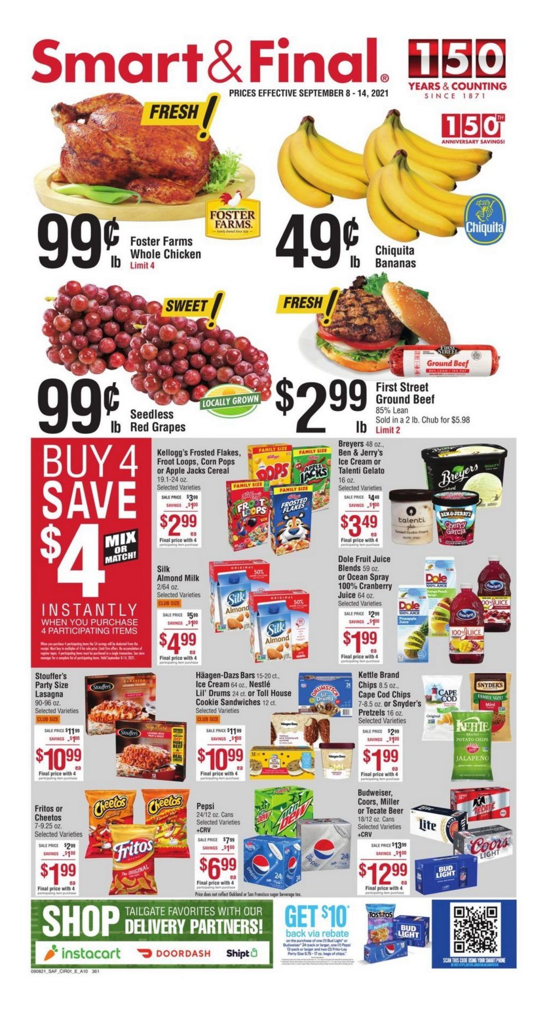 Smart & Final Weekly Ad Sep 08 – Sep 14, 2021
