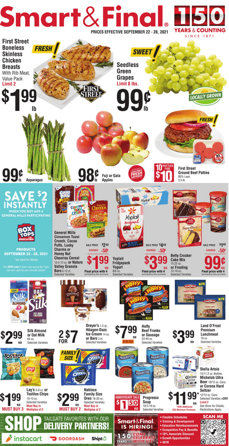 Smart & Final Weekly Ad Sep 22 – Sep 28, 2021