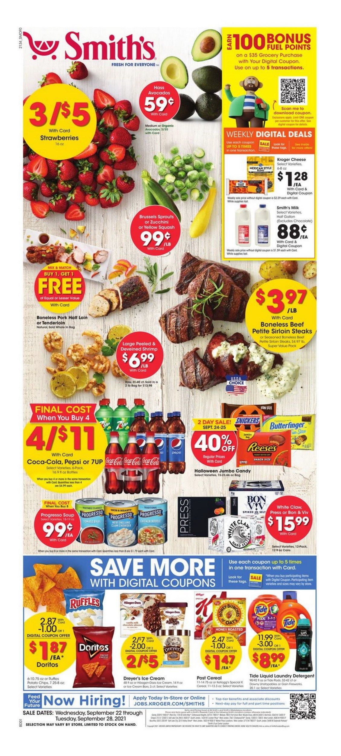 Smith's Food and Drug Weekly Ad Sep 22 – Sep 28, 2021