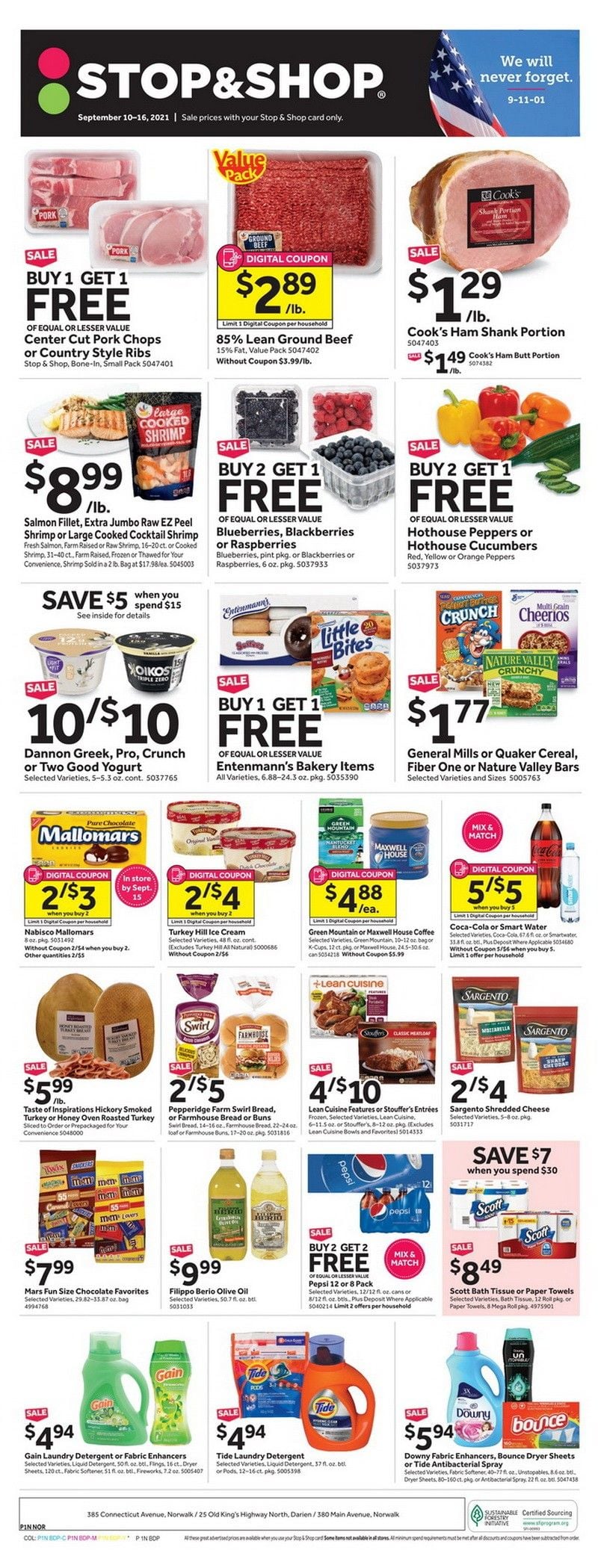 Stop & Shop Weekly Ad Sep 10 – Sep 16, 2021