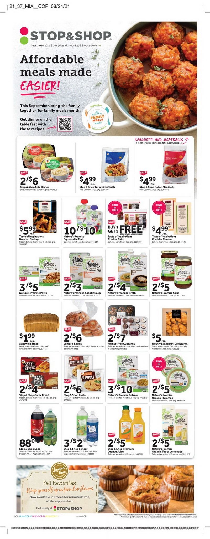 Stop & Shop Weekly Ad Sep 10 – Sep 16, 2021