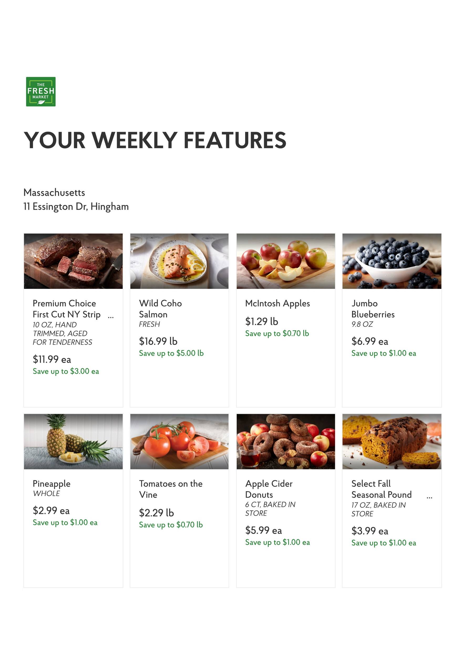 The Fresh Market Weekly Ad Sep 29 – Oct 05, 2021
