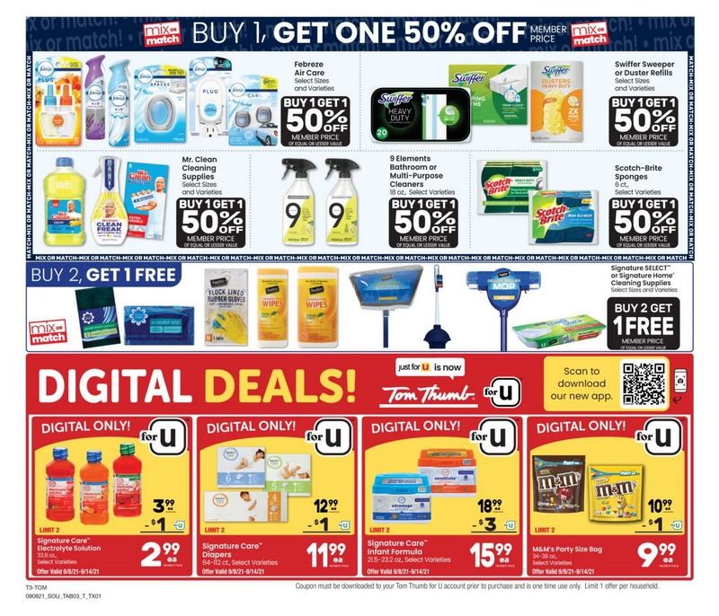 Tom Thumb Weekly Ad Sep 08 – Sep 14, 2021