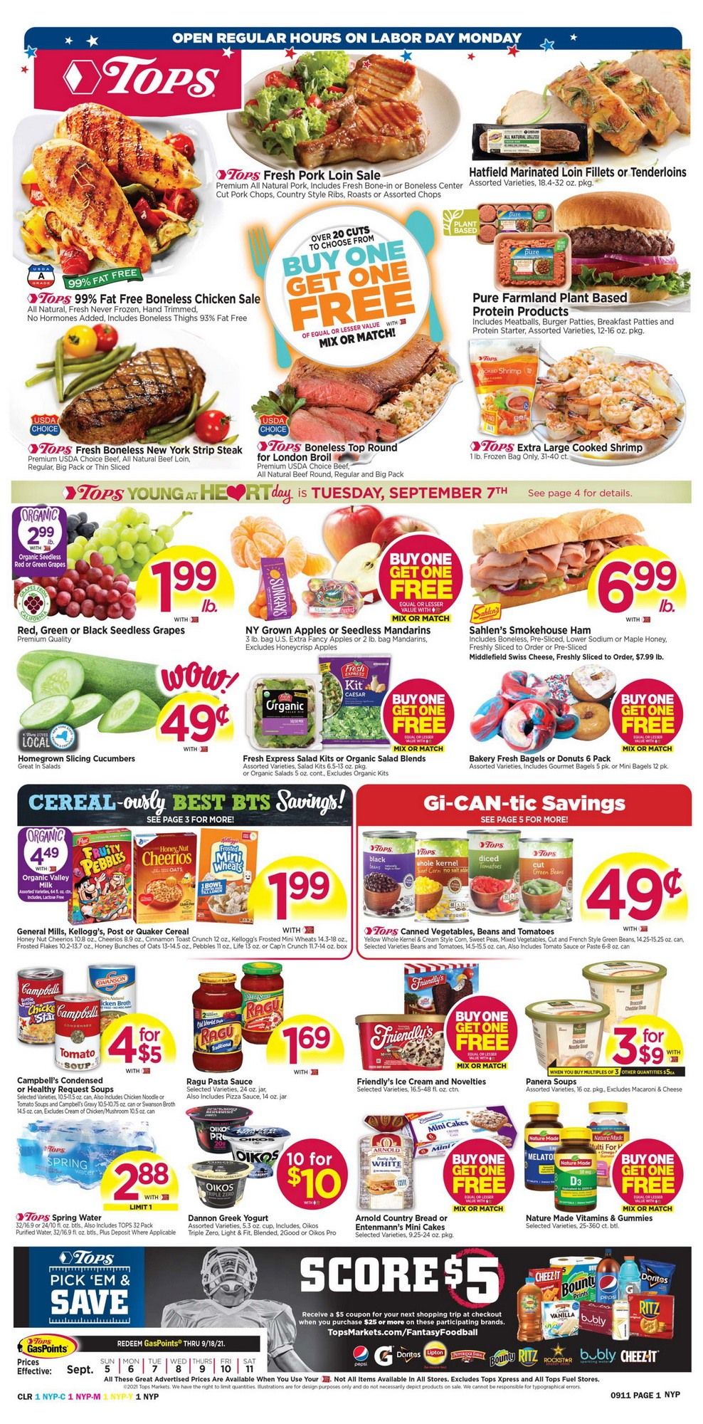 Tops Weekly Ad Sep 05 – Sep 11, 2021