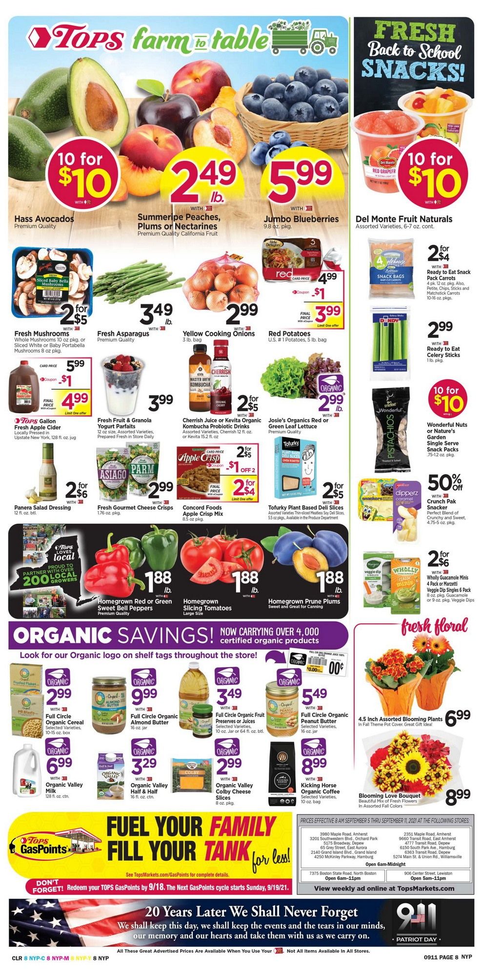 Tops Weekly Ad Sep 05 – Sep 11, 2021