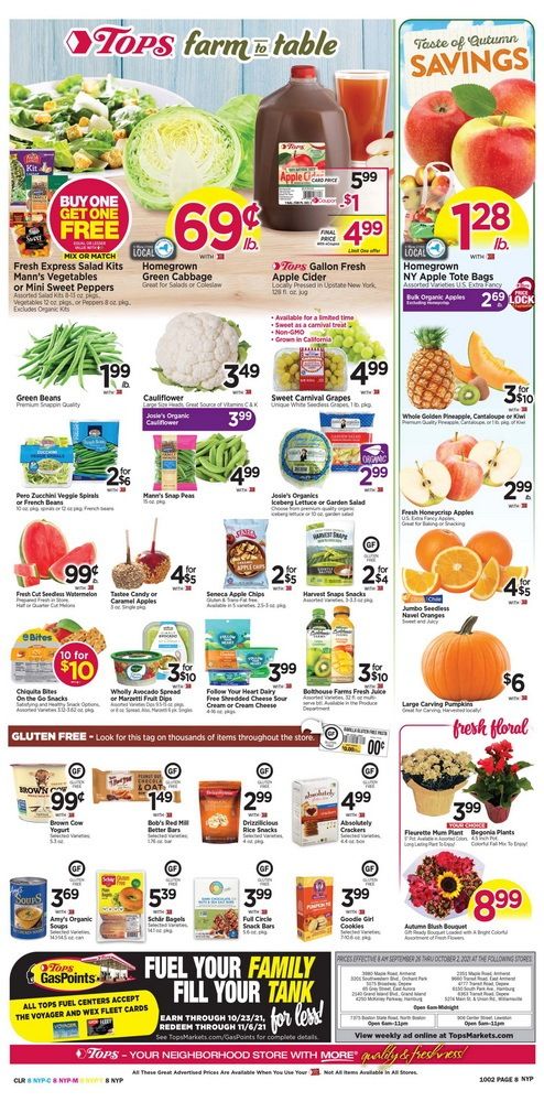 Tops Weekly Sale Sep 26 – Oct 02, 2021 (Halloween Promotion Included)