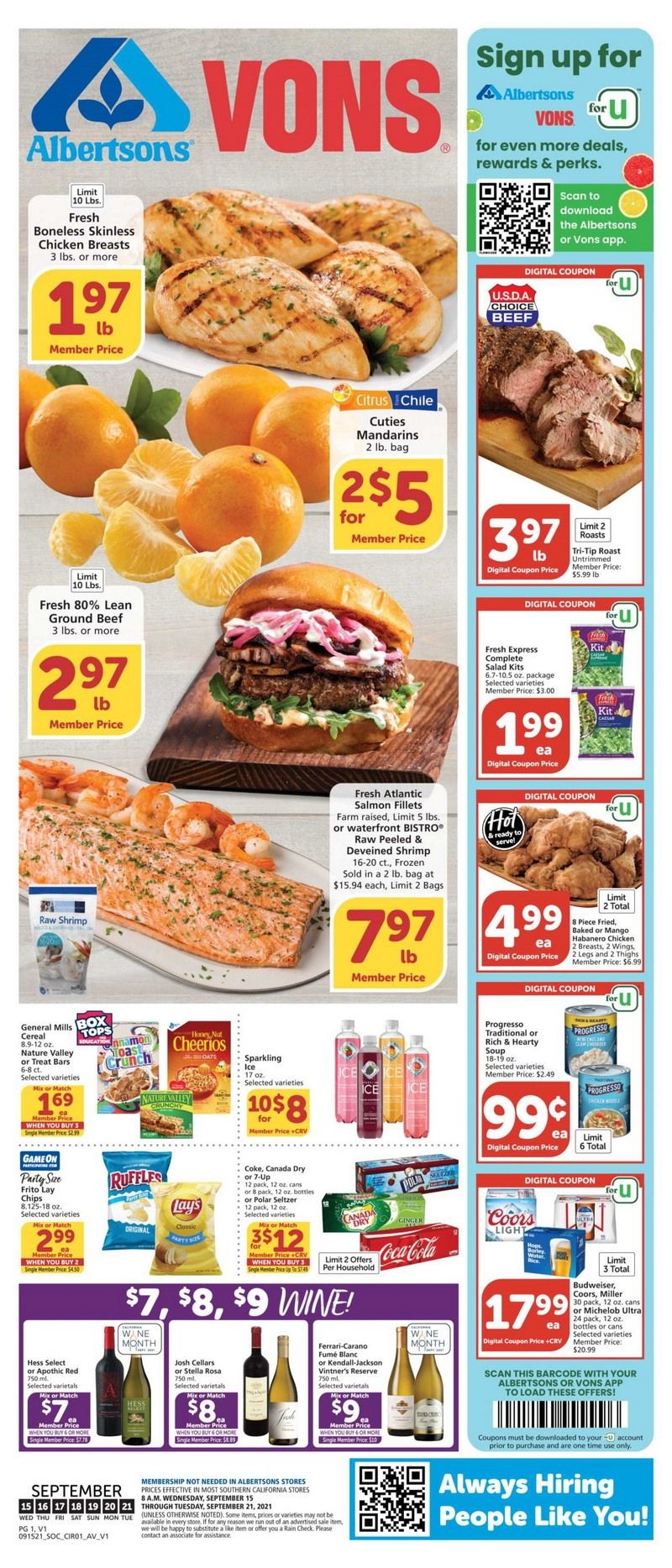 Vons Weekly Ad Sep 15 – Sep 21, 2021 (Halloween Promotion Included)
