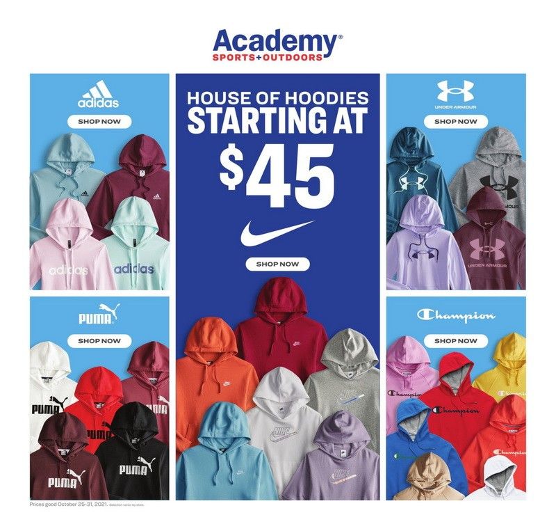 Academy Sports + Outdoors Weekly Ad Oct 25 – Oct 31, 2021