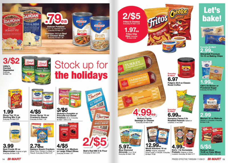 Bi-Mart Weekly Ad Oct 26 – Nov 09, 2021