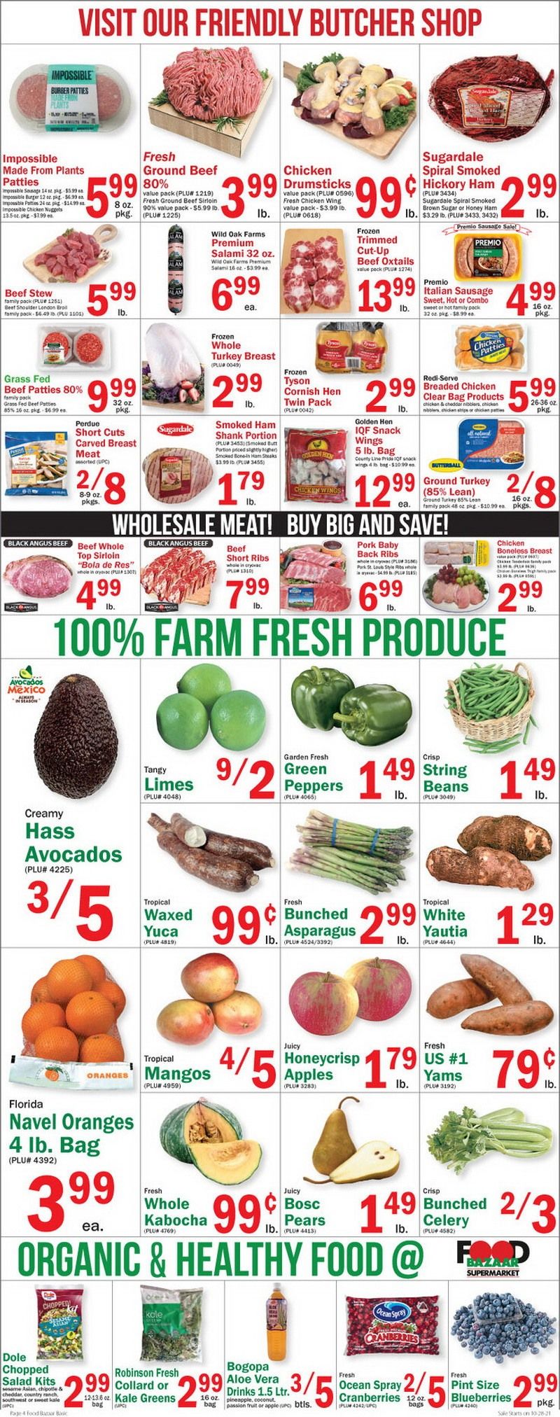 Food Bazaar Weekly Ad Oct 28 – Nov 03, 2021