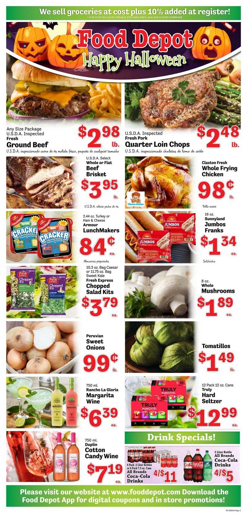 Food Depot Weekly Ad Oct 25 – Oct 31, 2021