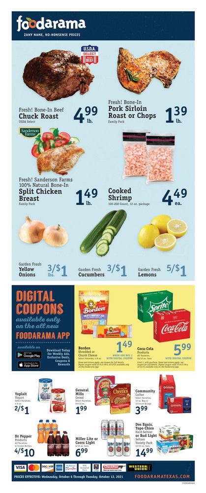 Foodarama Weekly Ad Oct 06 – Oct 12, 2021