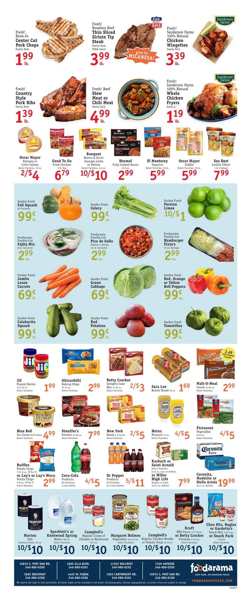 Foodarama Weekly Ad Oct 20 – Oct 26, 2021