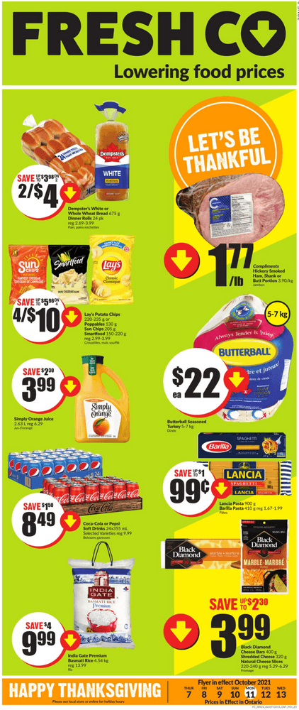 FreshCo Weekly Ad Oct 07– Oct 13, 2021