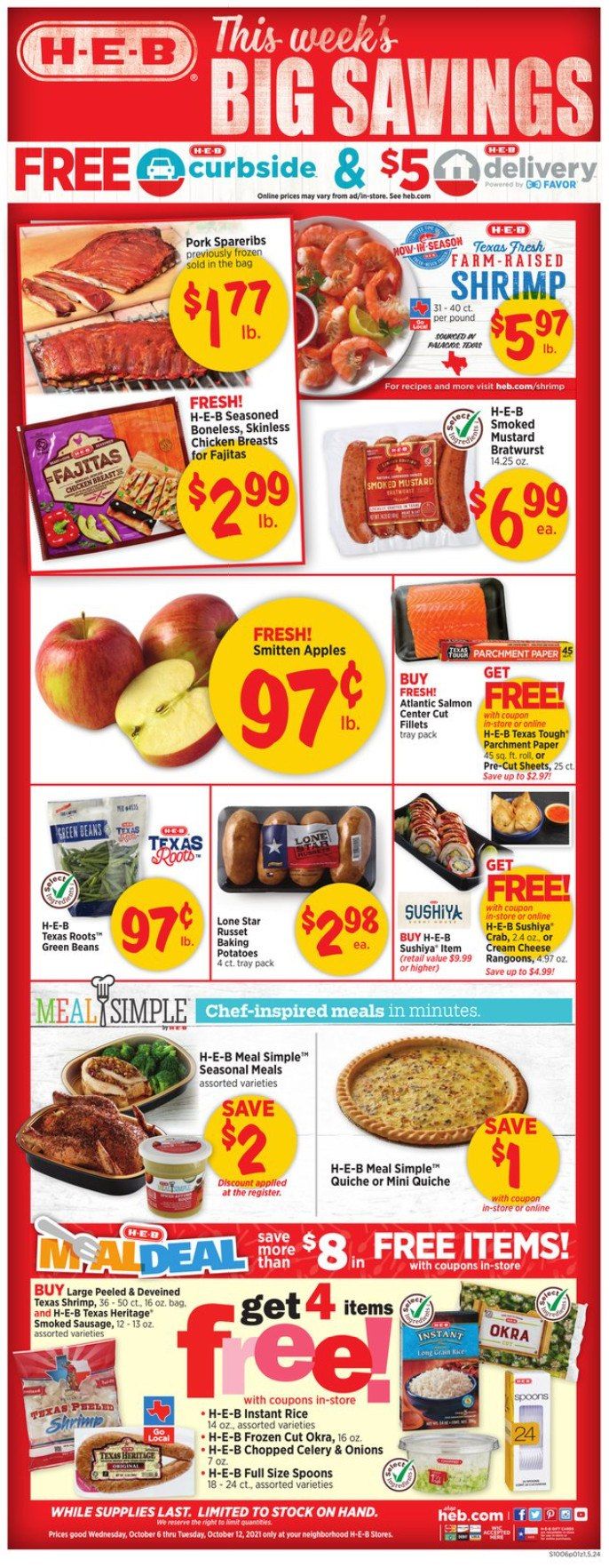 HEB Weekly Ad Oct 06 – Oct 12, 2021 (Halloween Promotion Included)