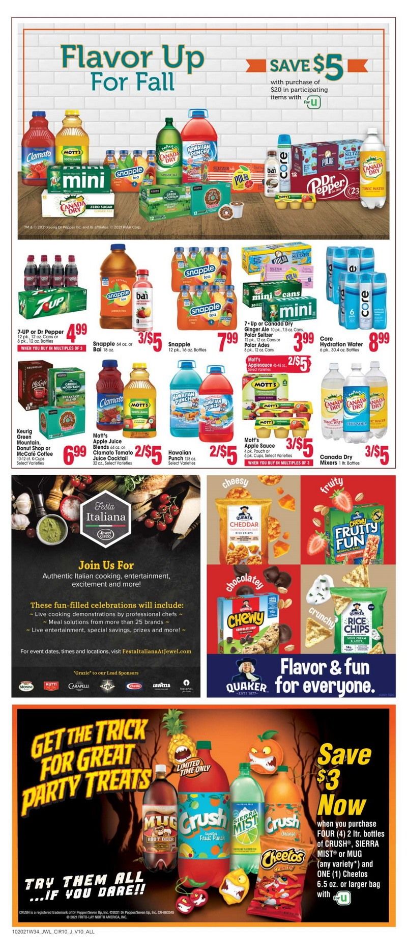Jewel Osco Weekly Ad Oct 20 – Oct 26, 2021 (Halloween Promotion Included)