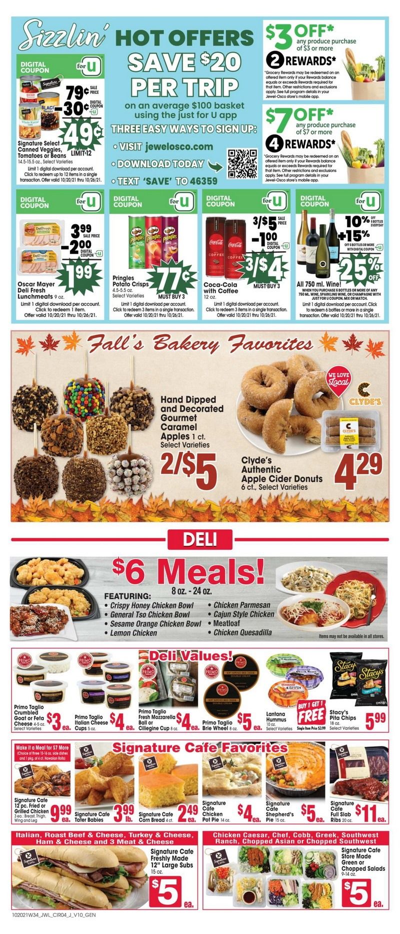 Jewel Osco Weekly Ad Oct 20 – Oct 26, 2021 (Halloween Promotion Included)