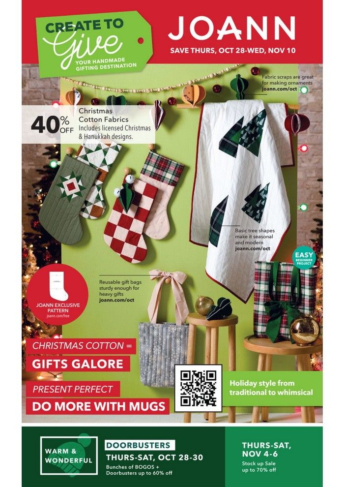 Jo-Ann Weekly Ad Oct 28 – Nov 10, 2021