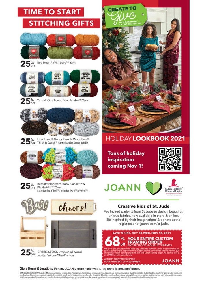 Jo-Ann Weekly Ad Oct 28 – Nov 10, 2021