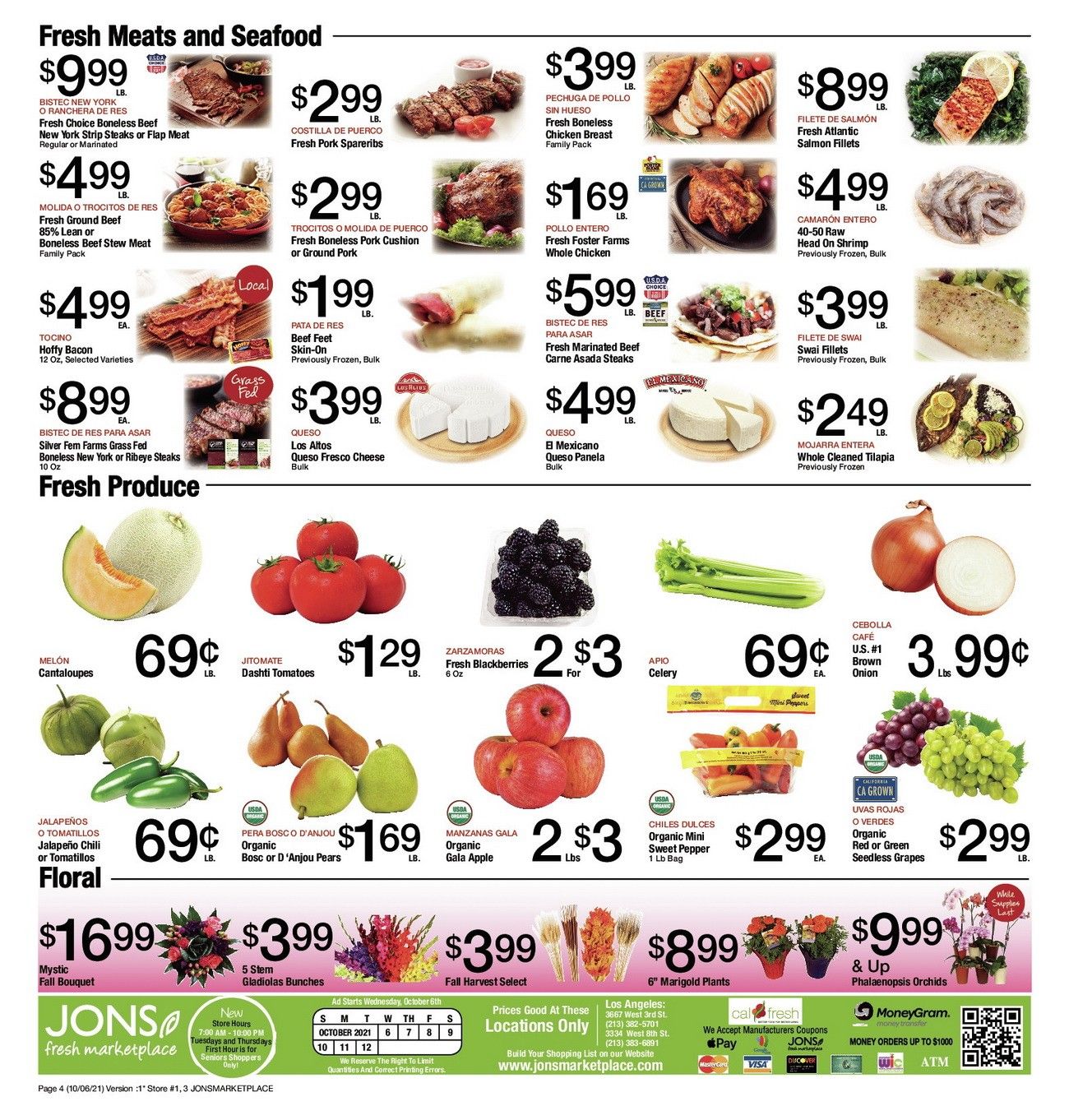 Jons Weekly Ad Oct 06 – Oct 12, 2021
