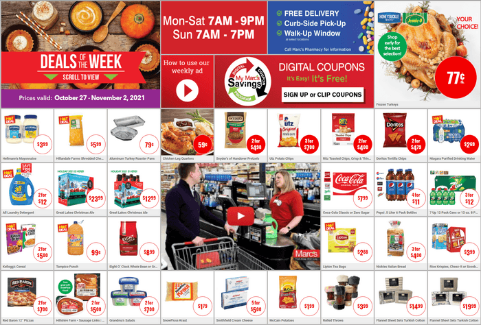 Marc's Weekly Ad Oct 27 – Nov 02, 2021